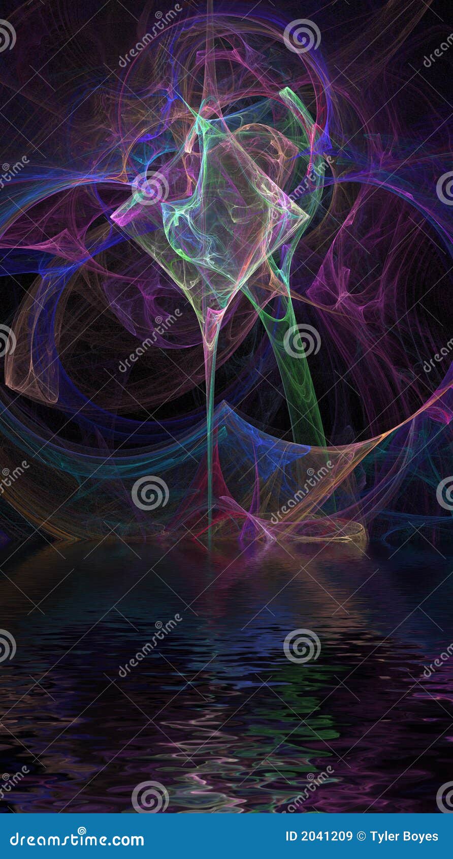Fractal Reflection stock image. Image of generate, backdrop - 2041209