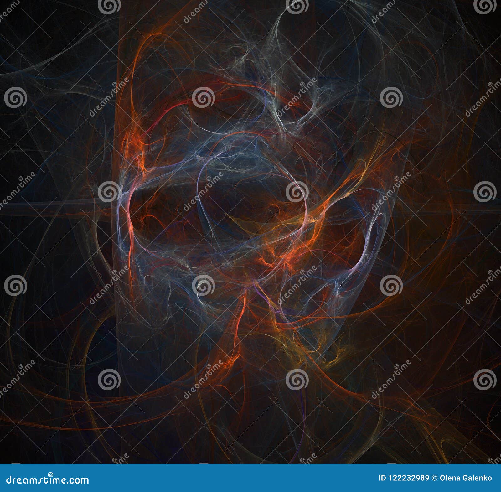 Fractal Refraction Creative Lines Background or Texture. Stock ...