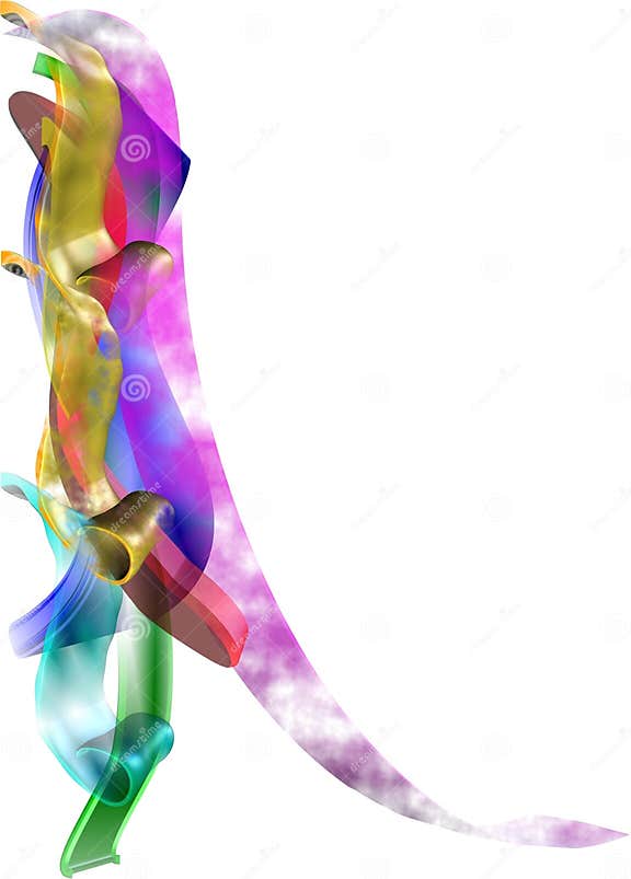 Fractal ribbons stock illustration. Illustration of scalable - 8003353