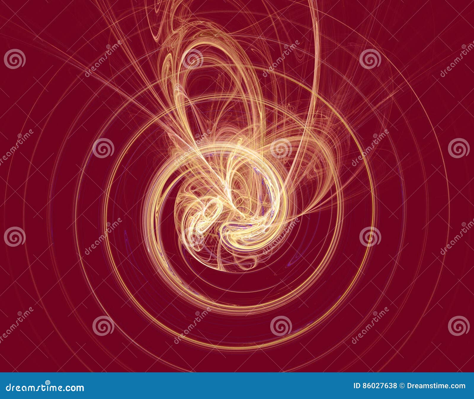 Fractal and rings of smoke stock illustration. Illustration of fantasy ...