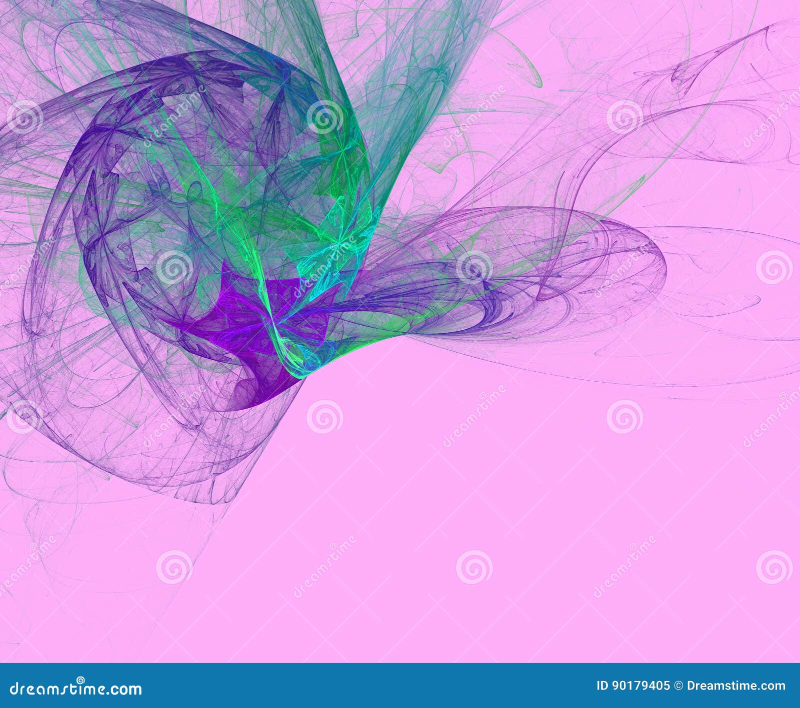 Fractal and rings of smoke stock illustration. Illustration of motion ...