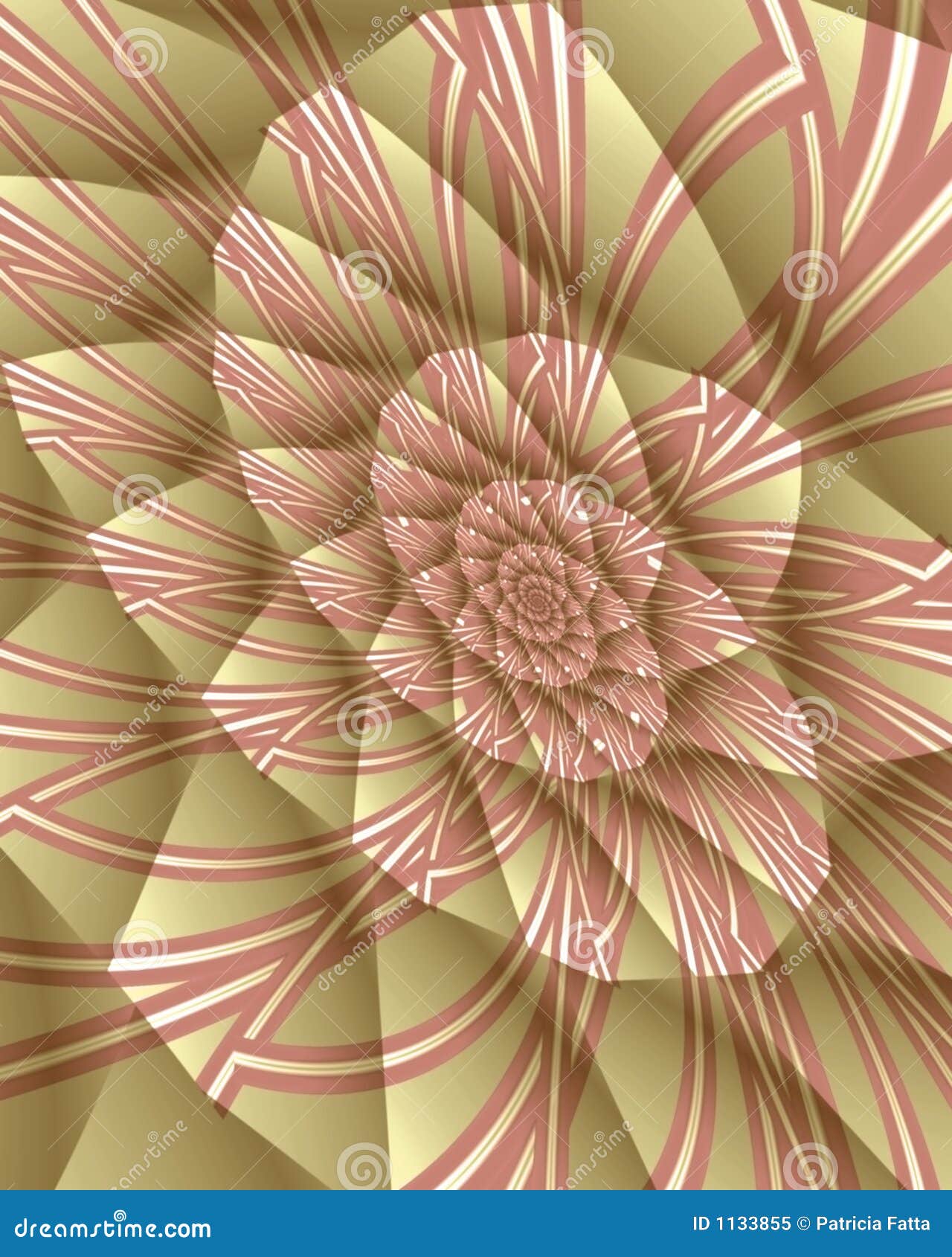 Fractal rose stock illustration. Illustration of swirl - 1133855