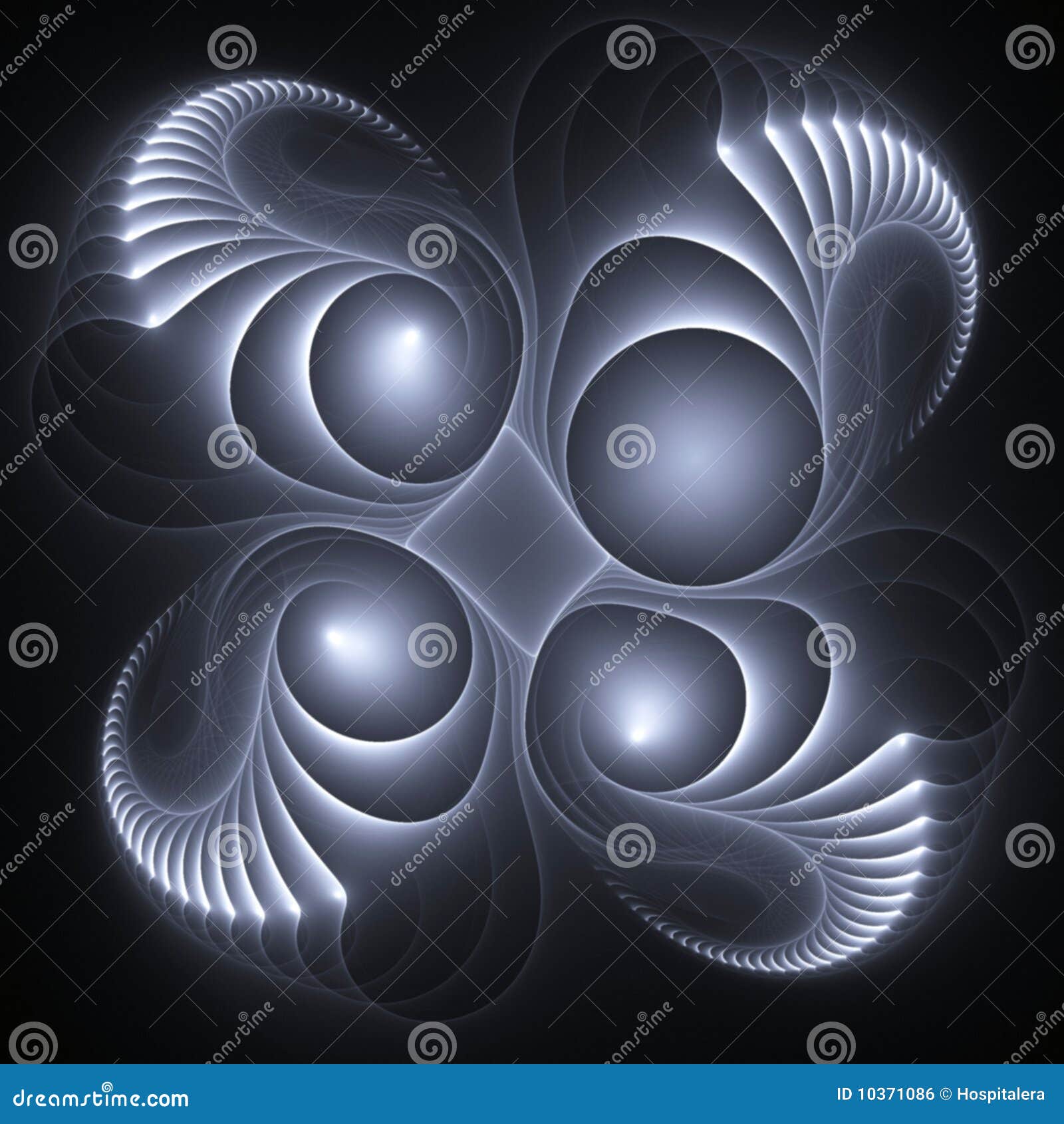 Fractal shell stock illustration. Illustration of design - 10371086