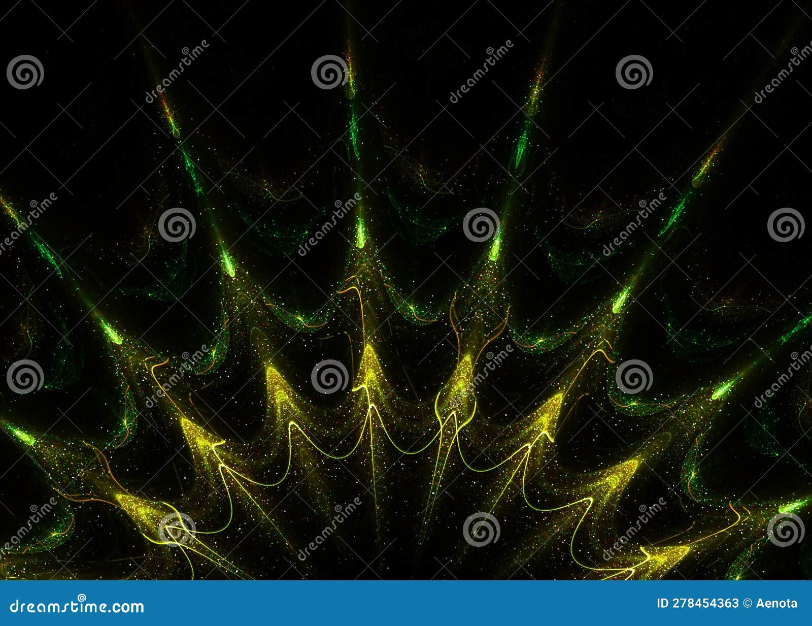 Fractal Shining Radial Star Stock Illustration - Illustration of ...