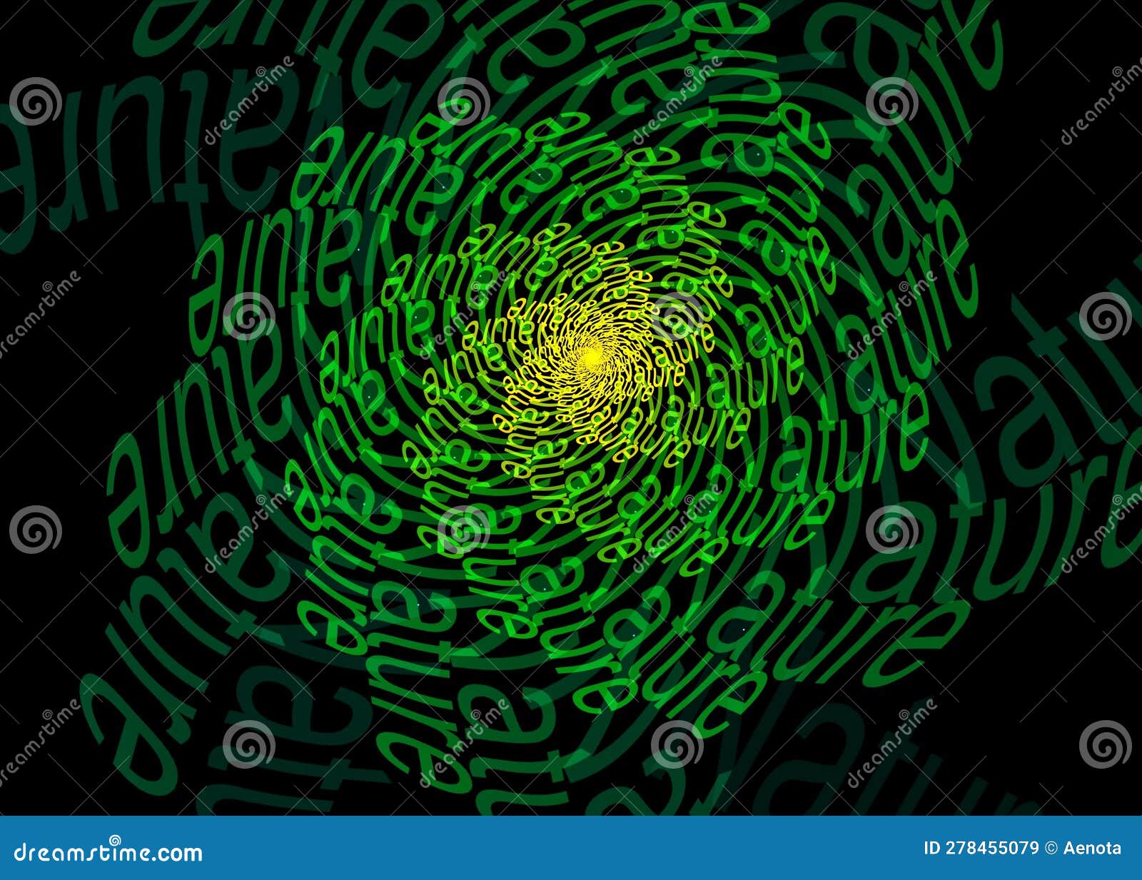 Fractal Shining Swirl Nature Background Stock Illustration ...