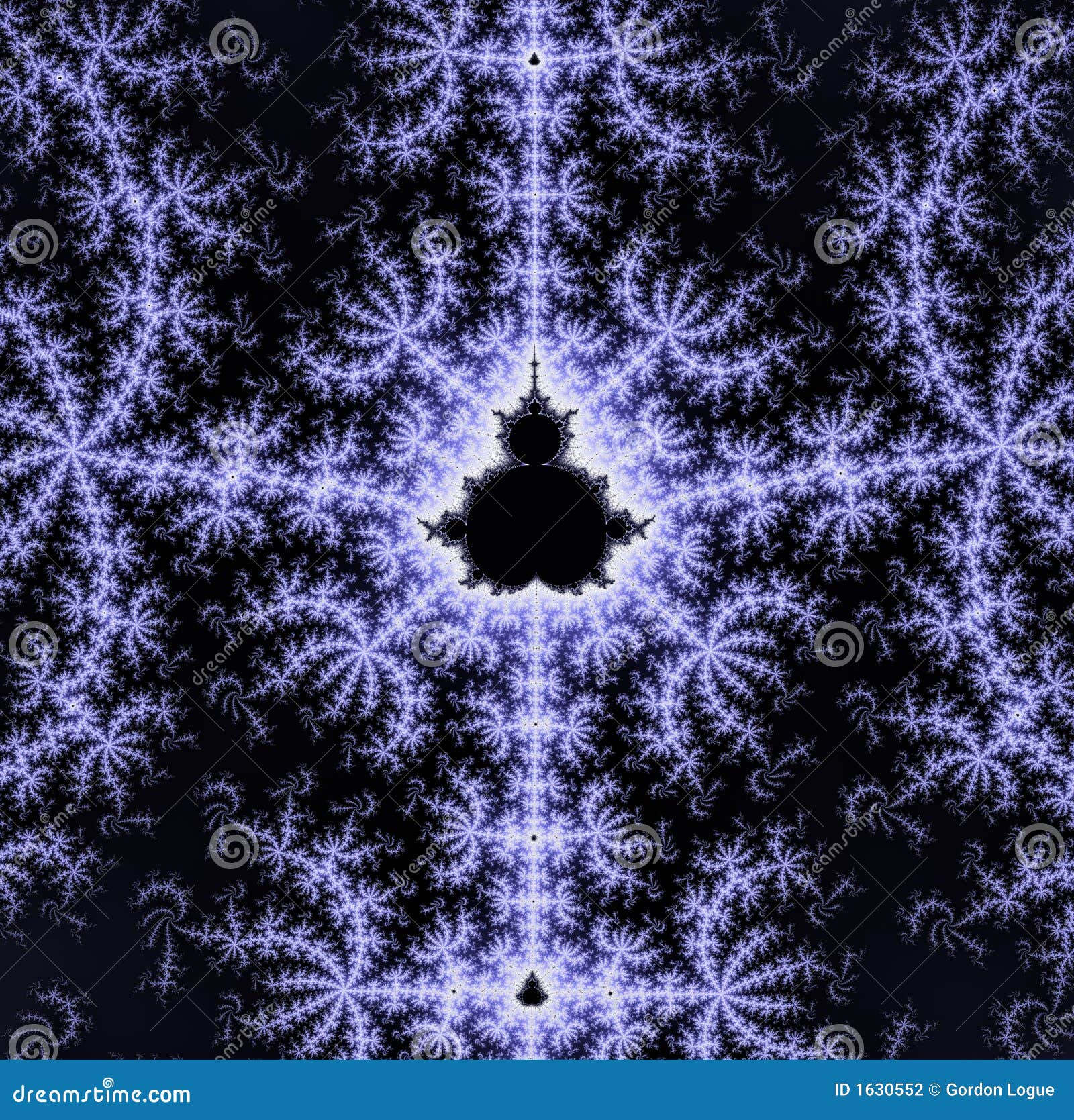 Fractal Snow stock illustration. Illustration of wonderland - 1630552