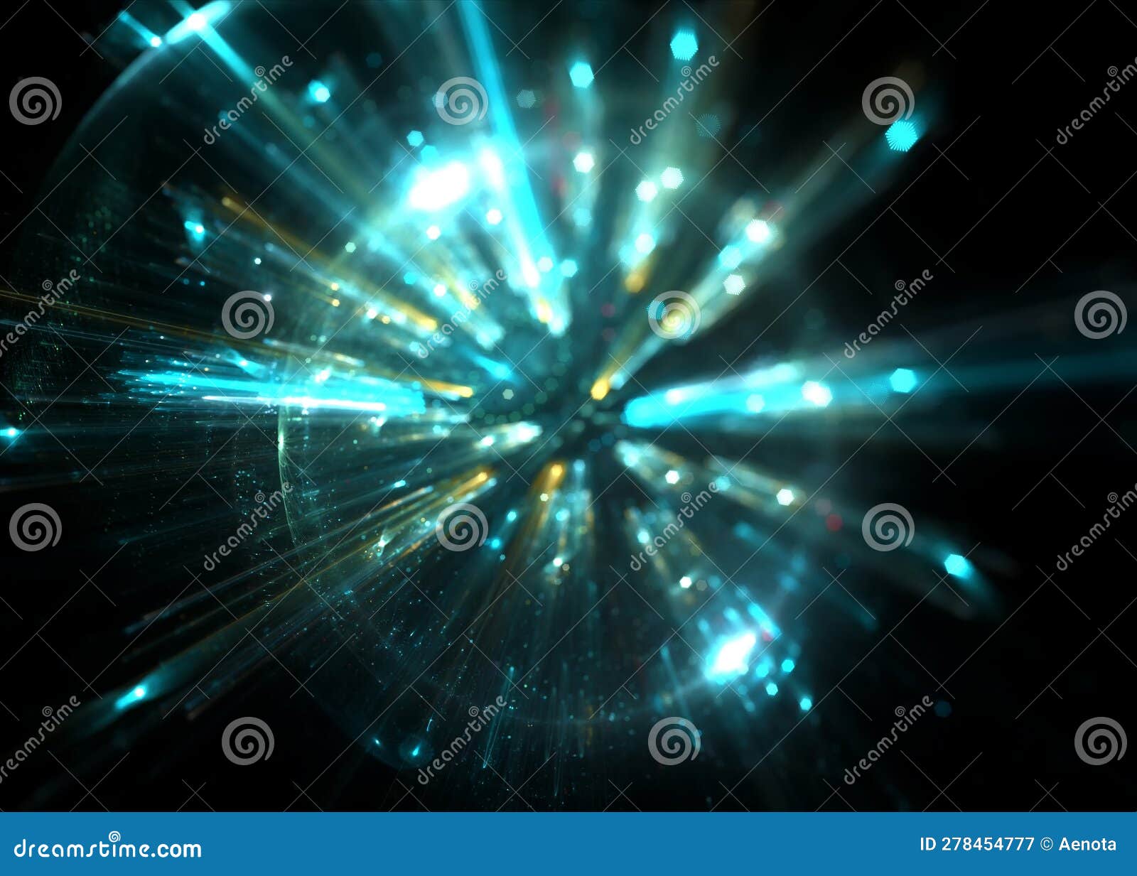 Fractal Sparkling Flash stock illustration. Illustration of bang ...