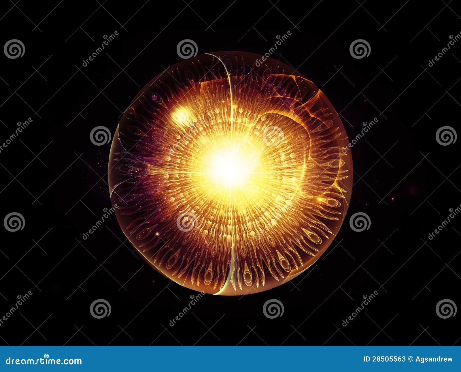 Fractal Sphere Arrangement stock illustration. Illustration of ...