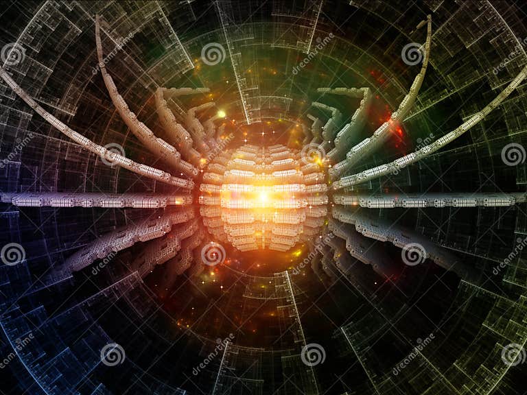 Fractal Spider Element stock illustration. Illustration of element ...