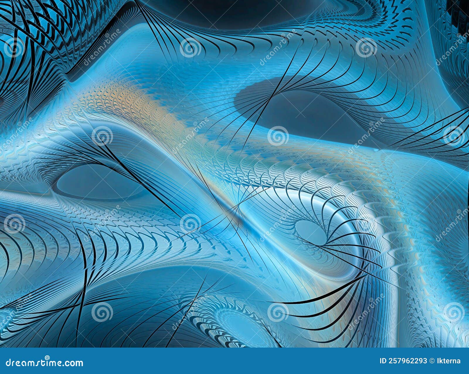 Fractal Spiral. Abstract Fractal Patterns and Shapes. Dynamic Flowing ...