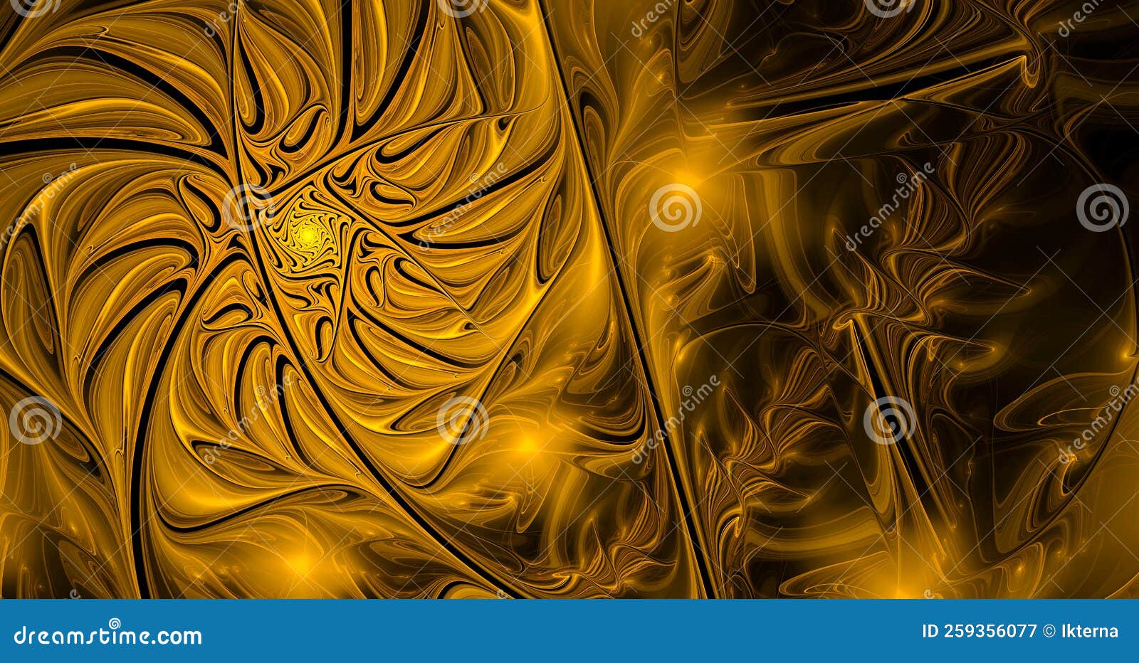 Fractal Spiral. Abstract Fractal Patterns and Shapes. Dynamic Flowing ...
