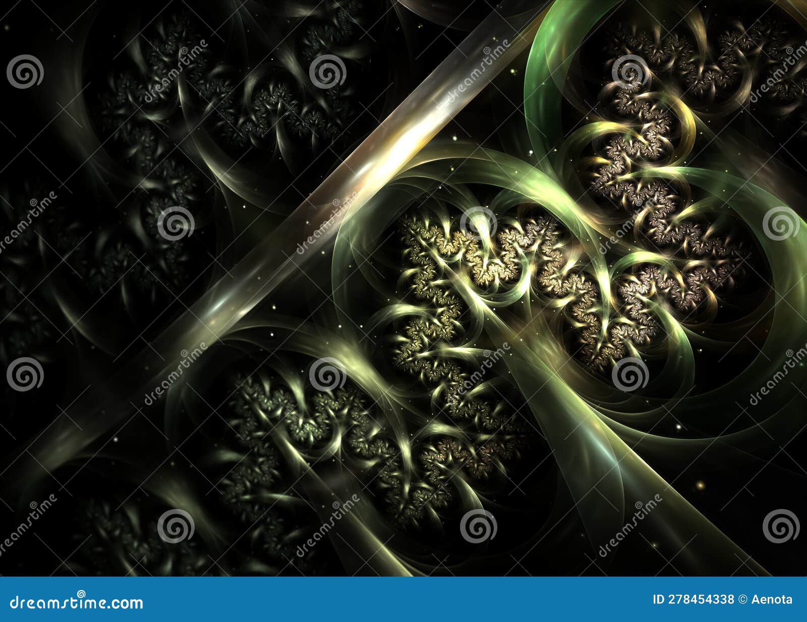 Fractal Spreading Roots stock illustration. Illustration of spire ...