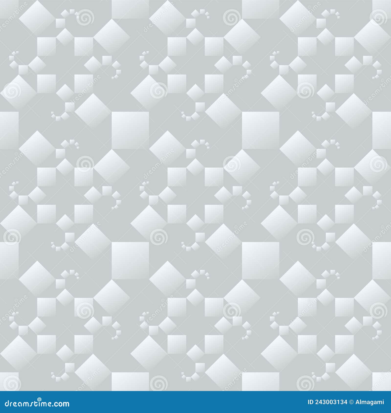 Fractal Pythagorean Tree Seamless Pattern. Stock Vector - Illustration of design, graphic: 243003134