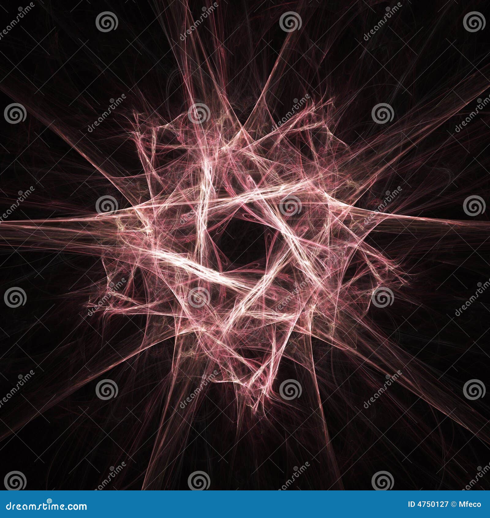 Fractal star stock illustration. Illustration of dynamic - 4750127