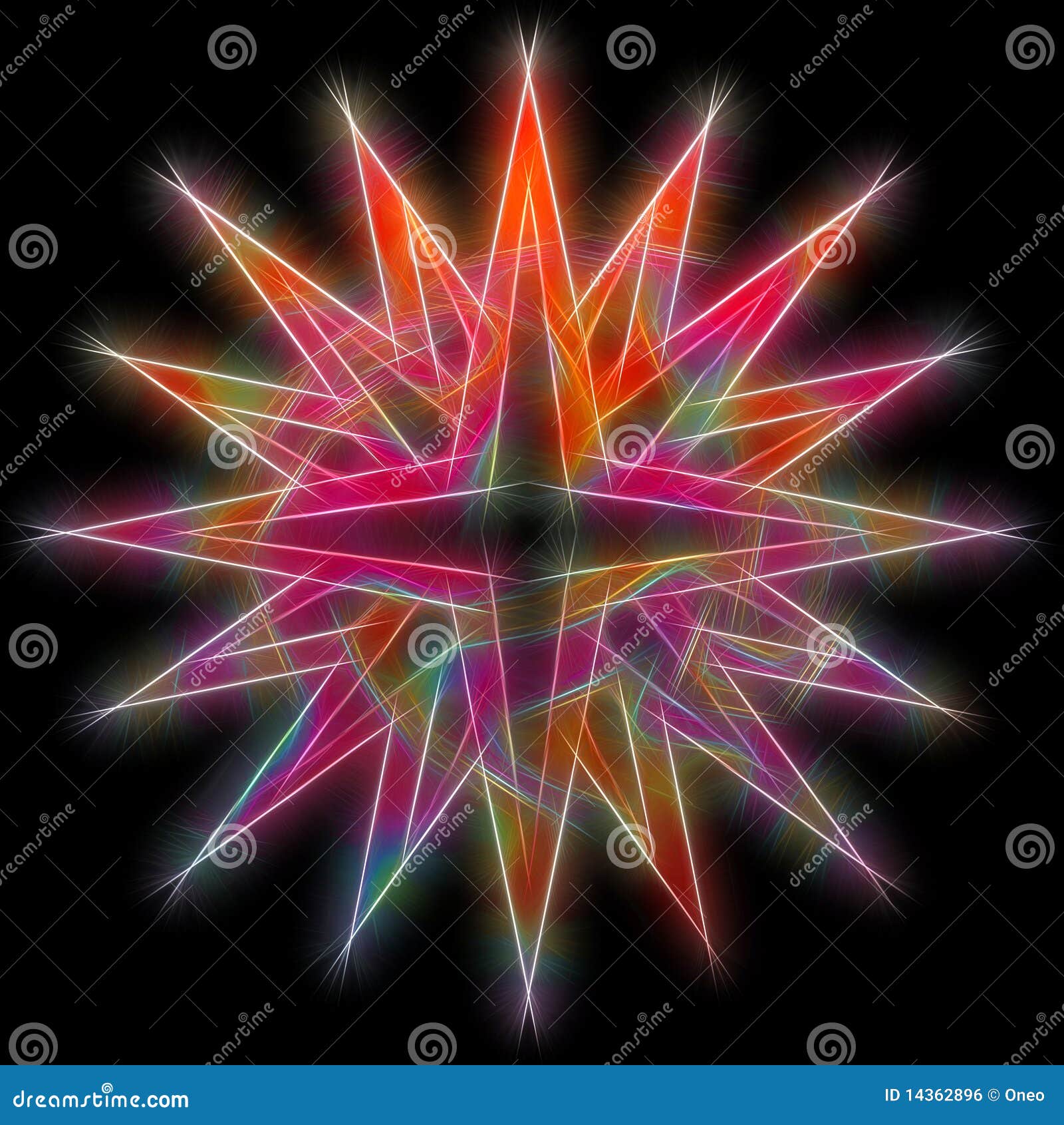 Fractal star shiny stock illustration. Illustration of generated - 14362896