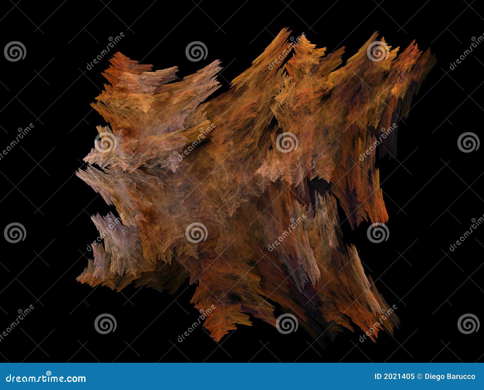 Fractal stone stock illustration. Illustration of line - 2021405