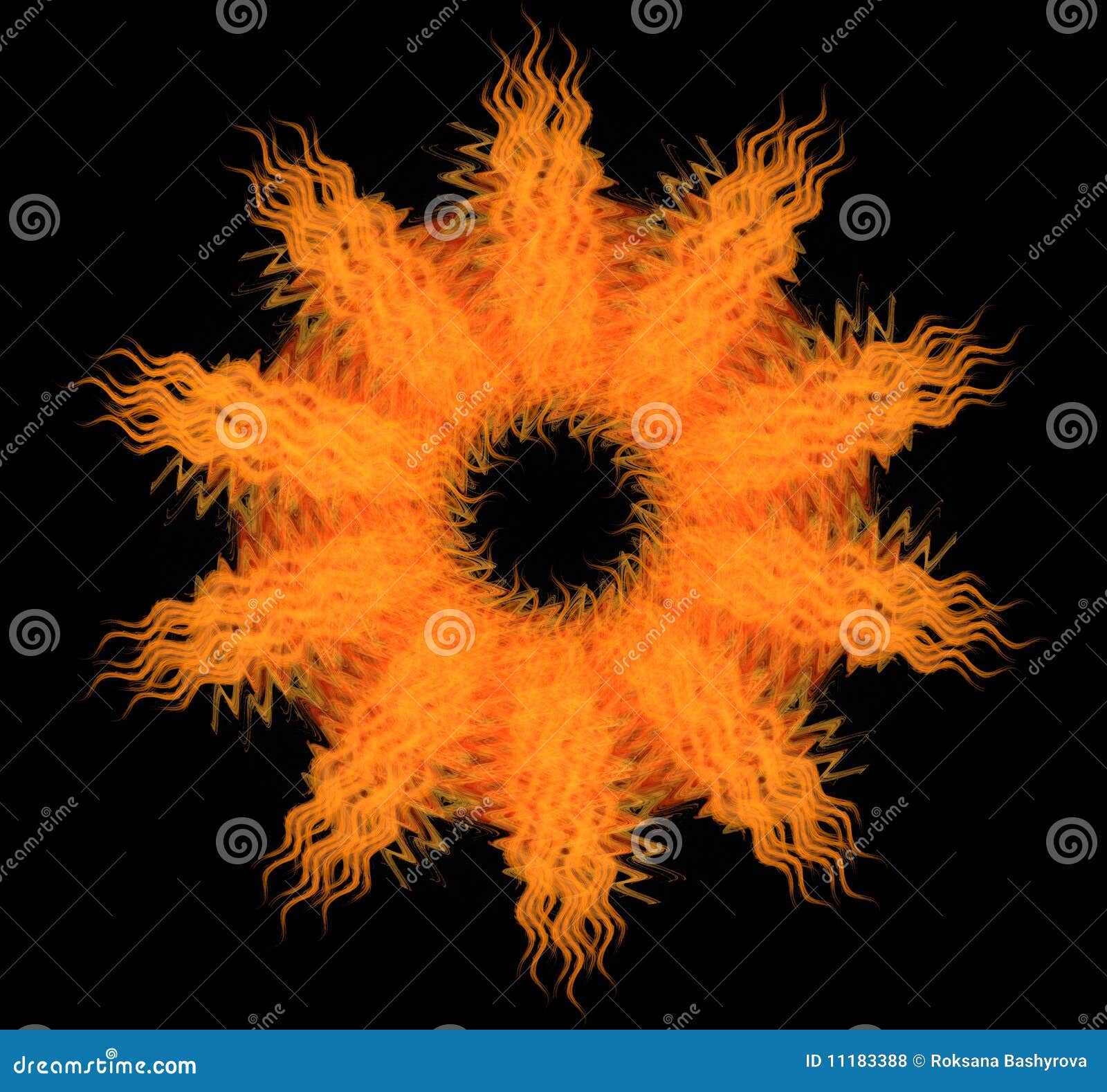Fractal sun stock illustration. Illustration of motion - 11183388