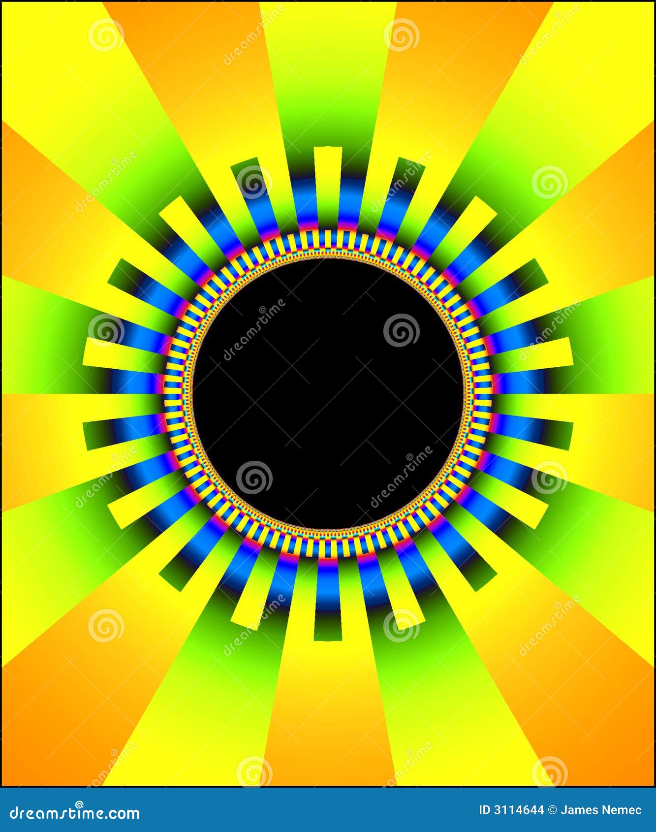 Fractal sun frame stock illustration. Illustration of pattern - 3114644