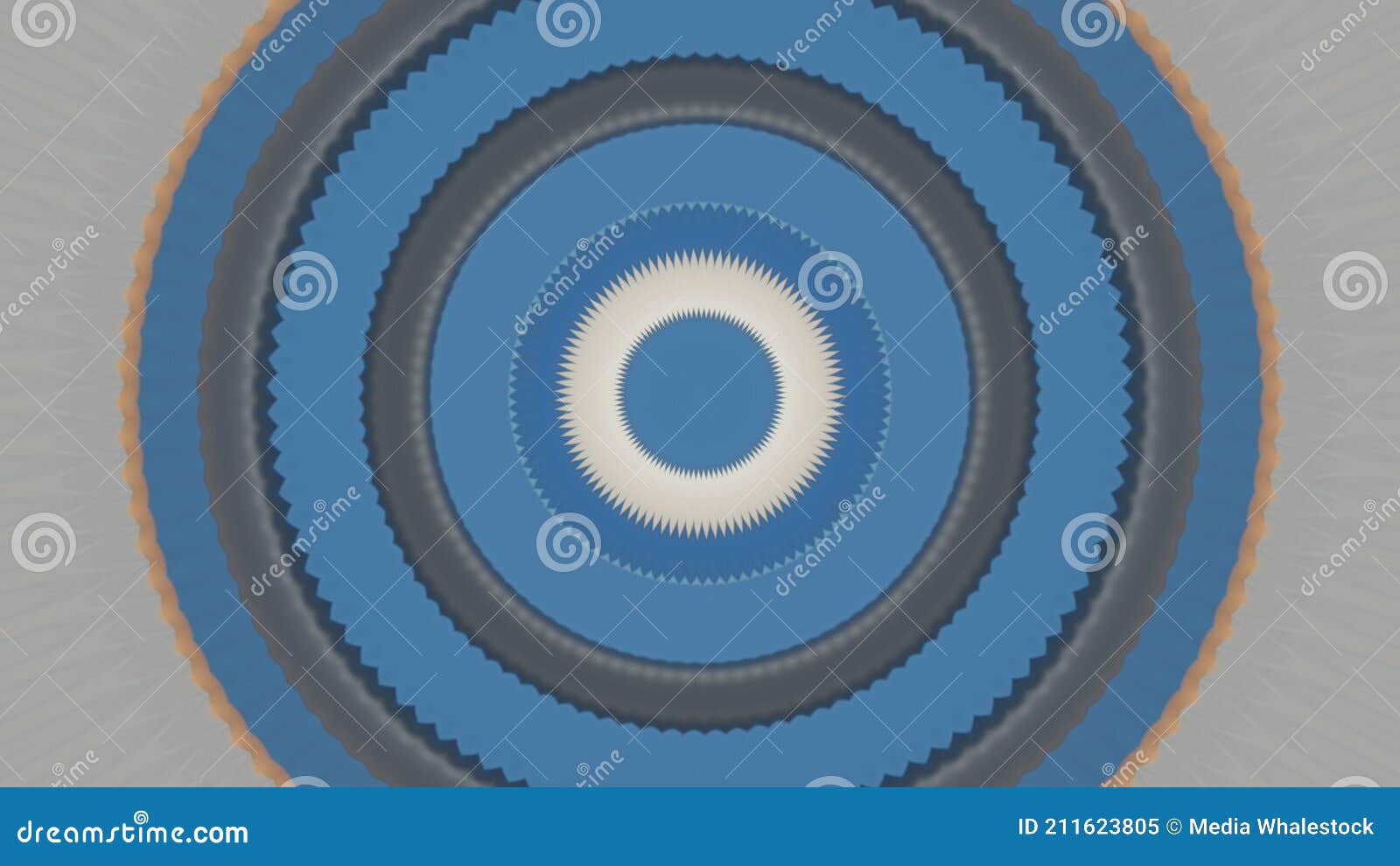 Fractal Target with Concentric Orbits and Changing Light Colors ...