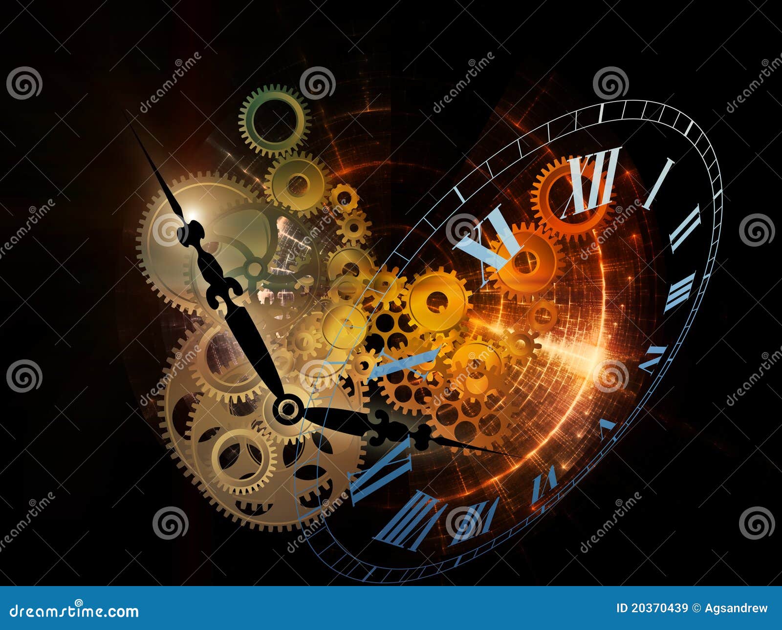 Fractal Time stock illustration. Illustration of abstract - 20370439