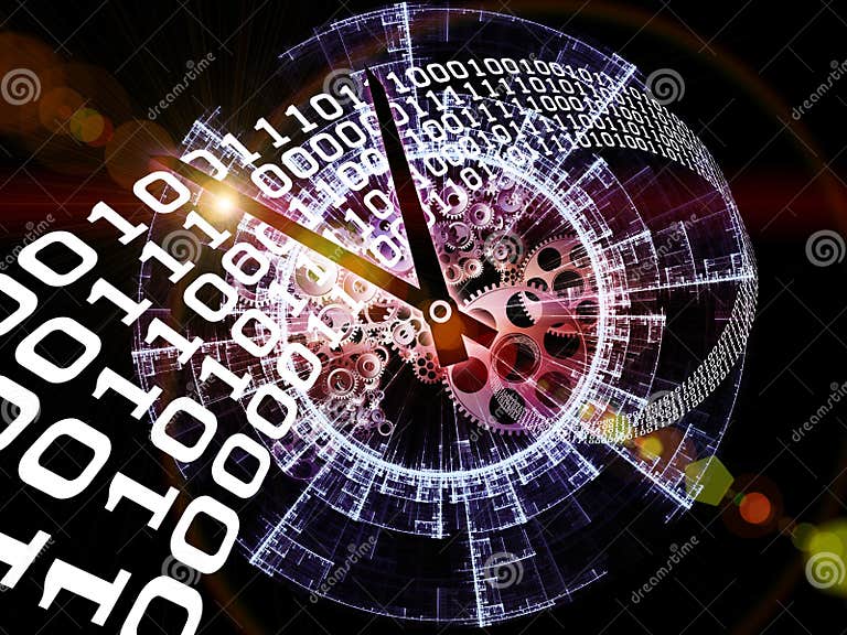 Fractal Time stock illustration. Illustration of flow - 20554486