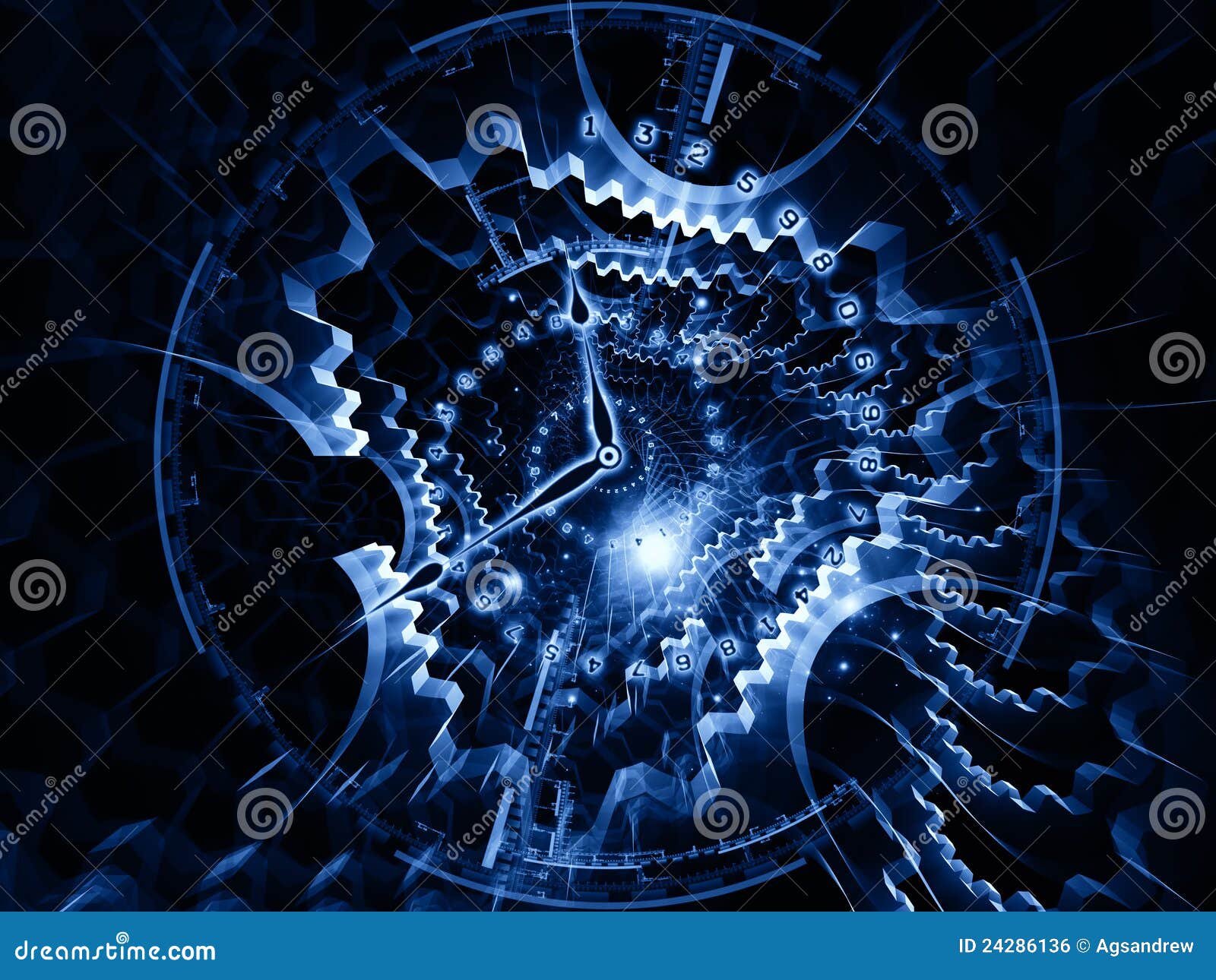 Fractal time stock illustration. Illustration of fractal - 24286136
