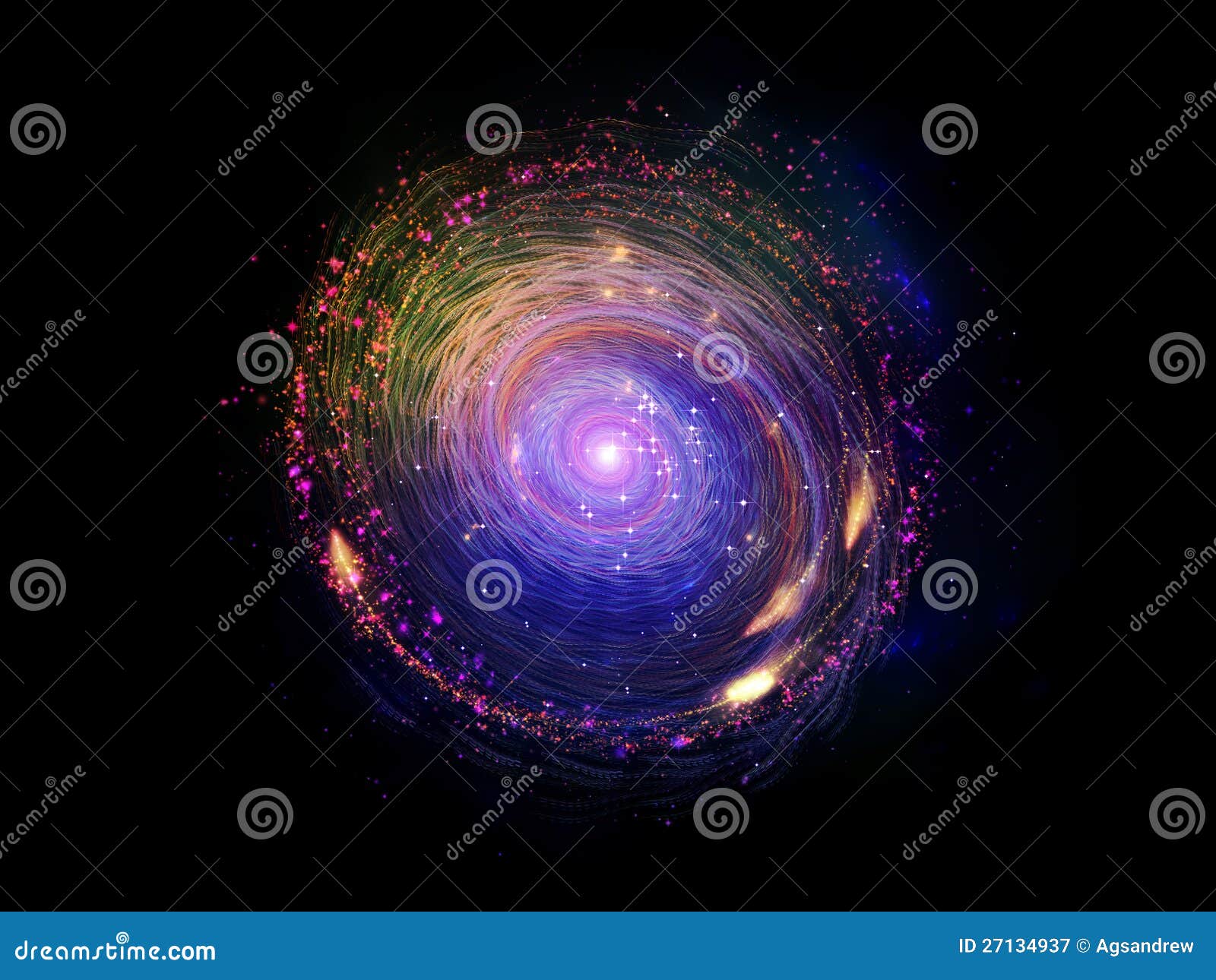 Fractal Trails Arrangement stock illustration. Illustration of light - 27134937