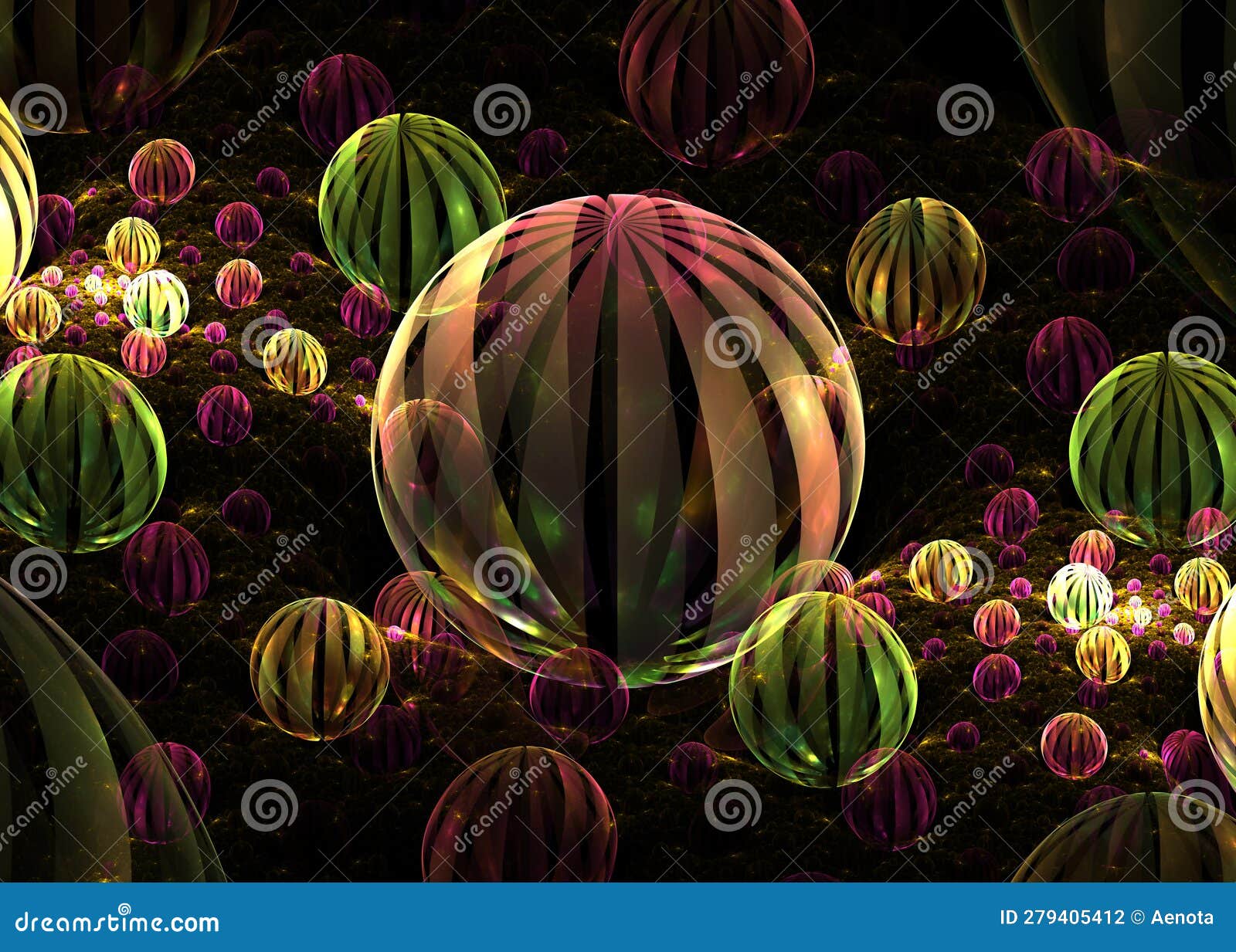 Fractal Transparent Tabby Sphere Background - Fractal Art Stock ...