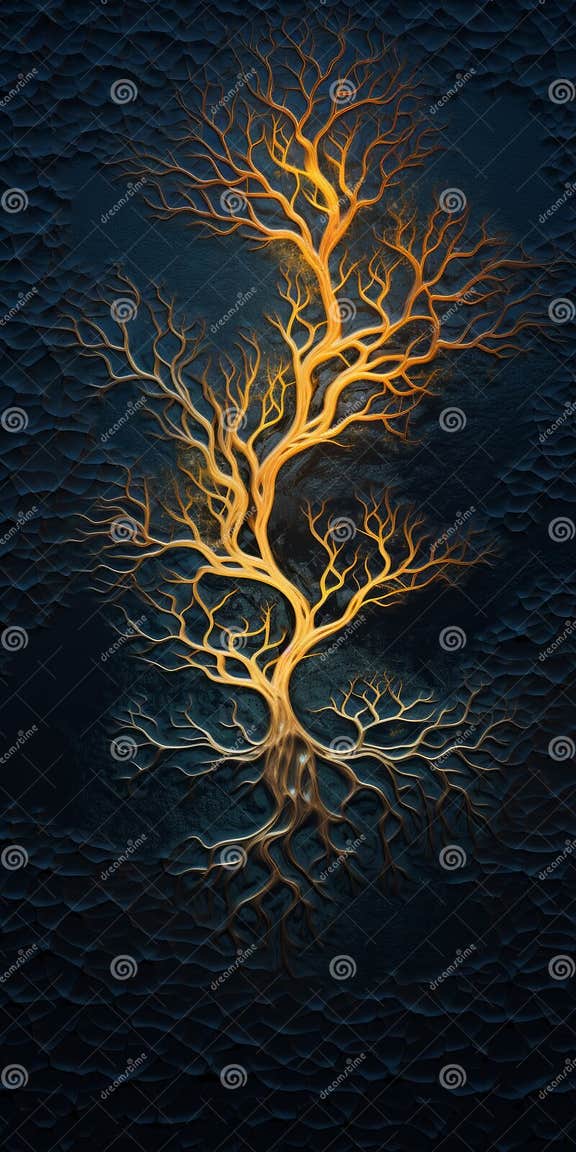 Fractal Tree: a Stunning Blend of Nature and Geometry Stock ...
