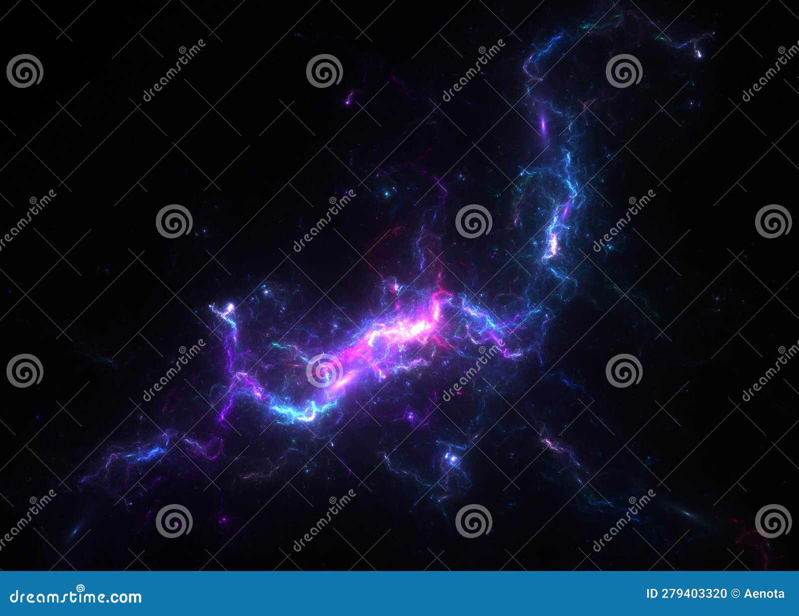 Fractal Universe Nebulosity - Fractal Background Stock Illustration ...