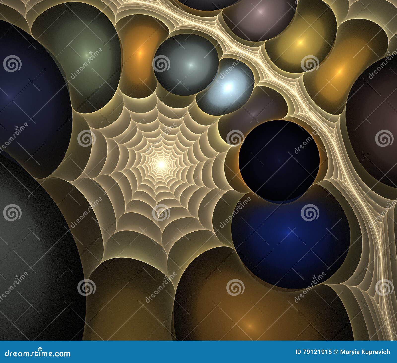 The fractal universe stock illustration. Illustration of rendering ...