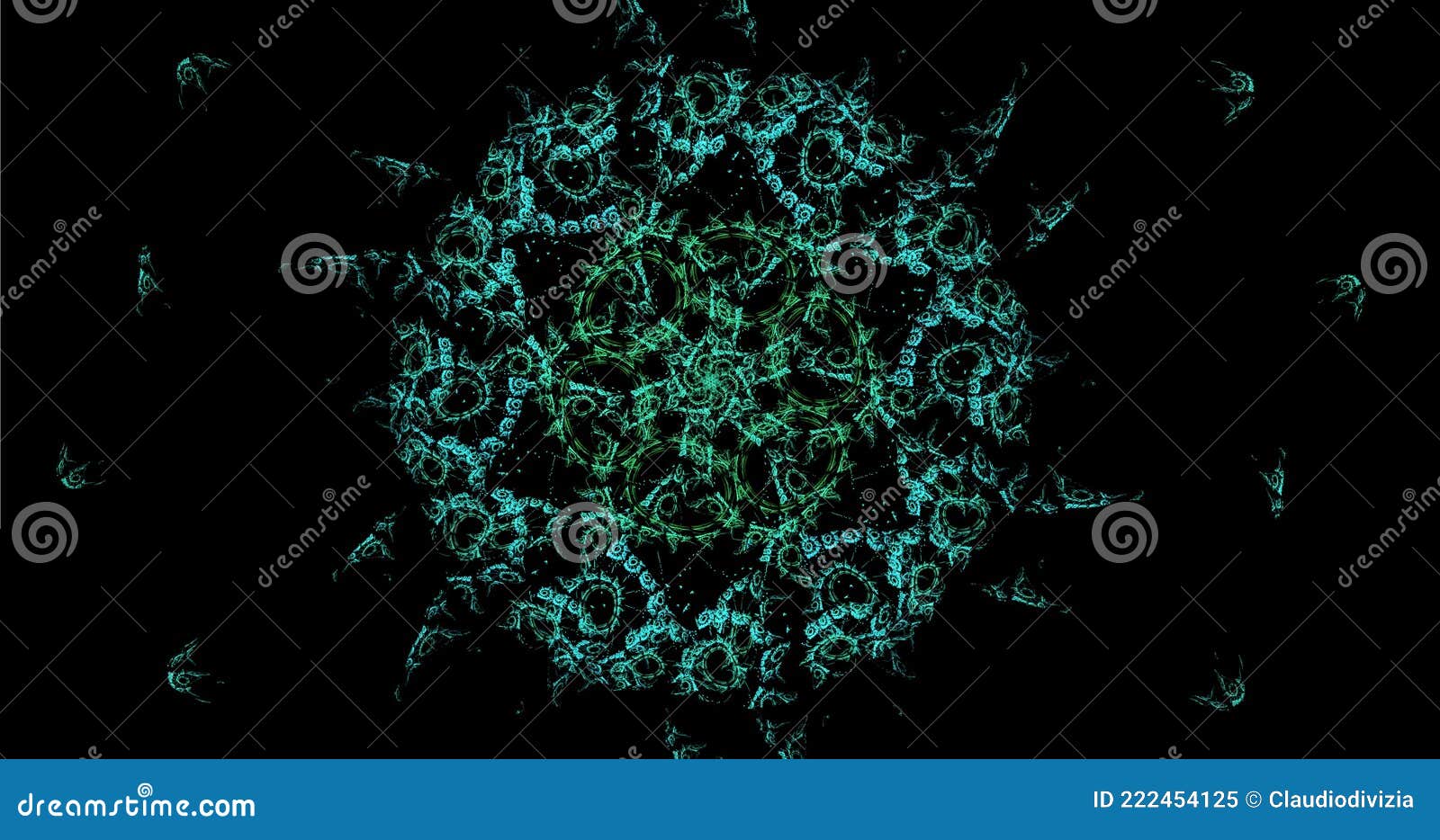 Fractal virus illustration stock illustration. Illustration of ...