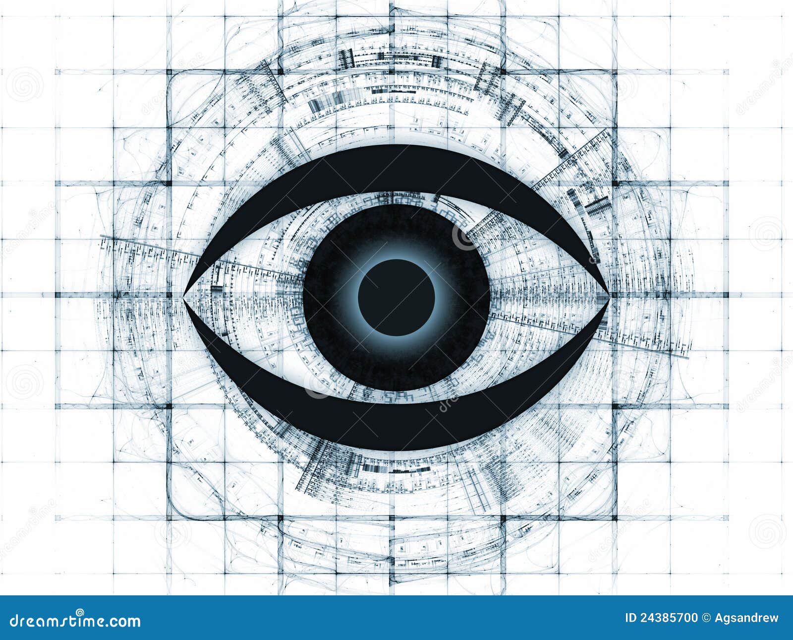 Fractal vision background stock illustration. Illustration of round ...