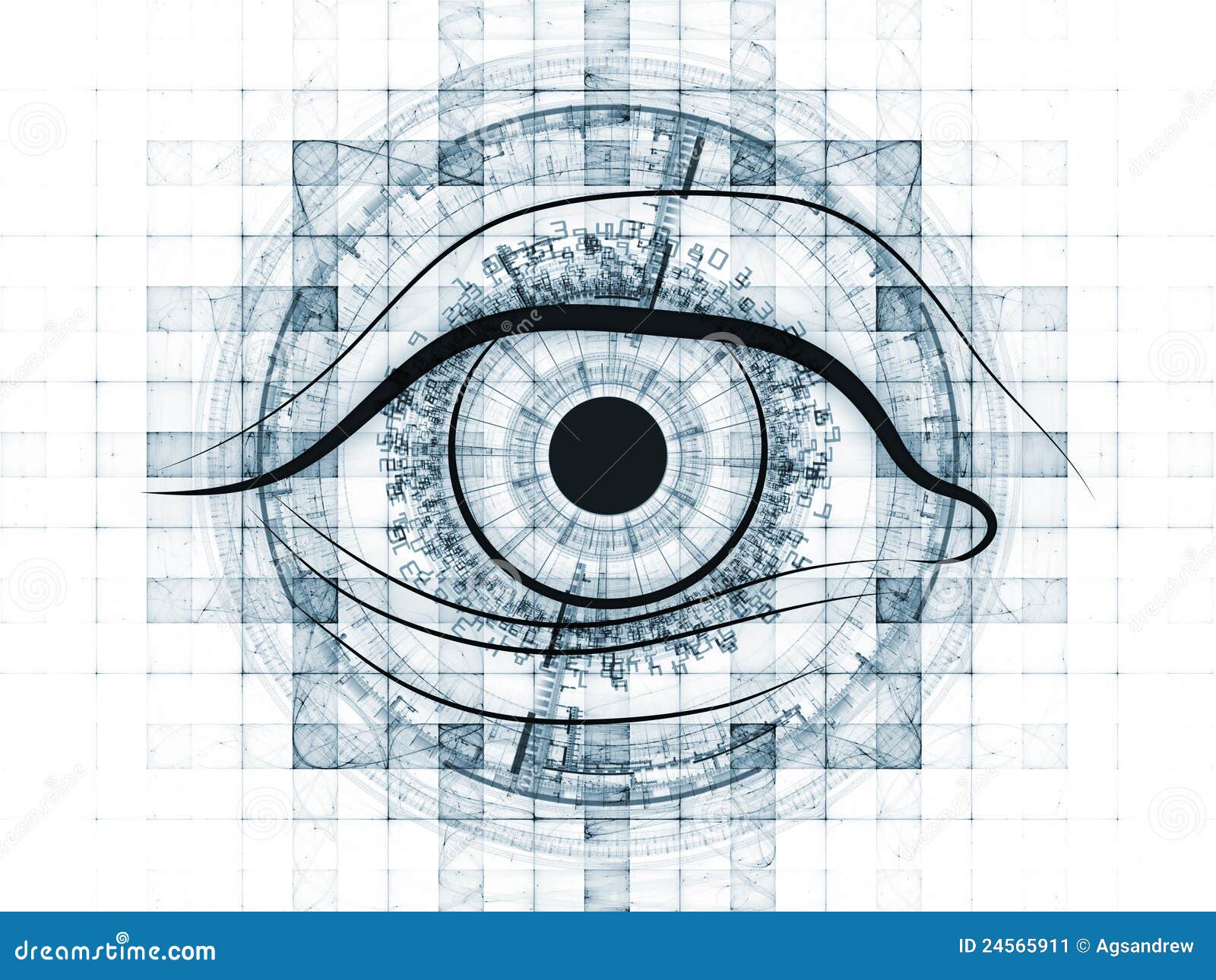 Fractal vision background stock illustration. Illustration of watch ...