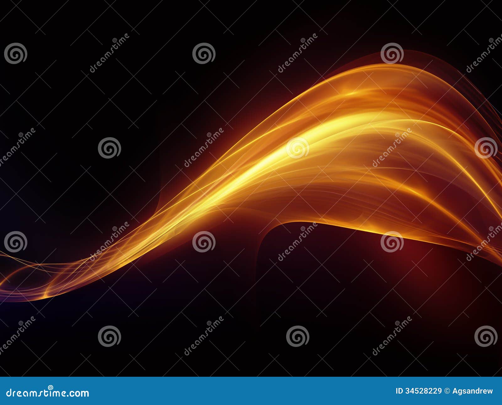 Fractal Waves Abstraction stock illustration. Illustration of effect ...