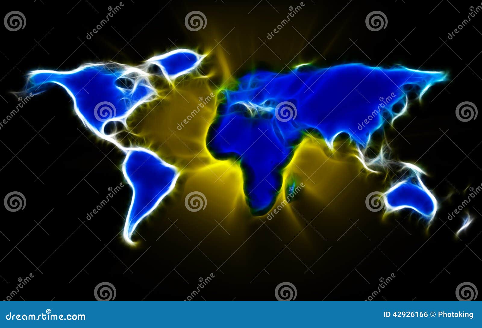 Fractal world map stock illustration. Illustration of connection - 42926166