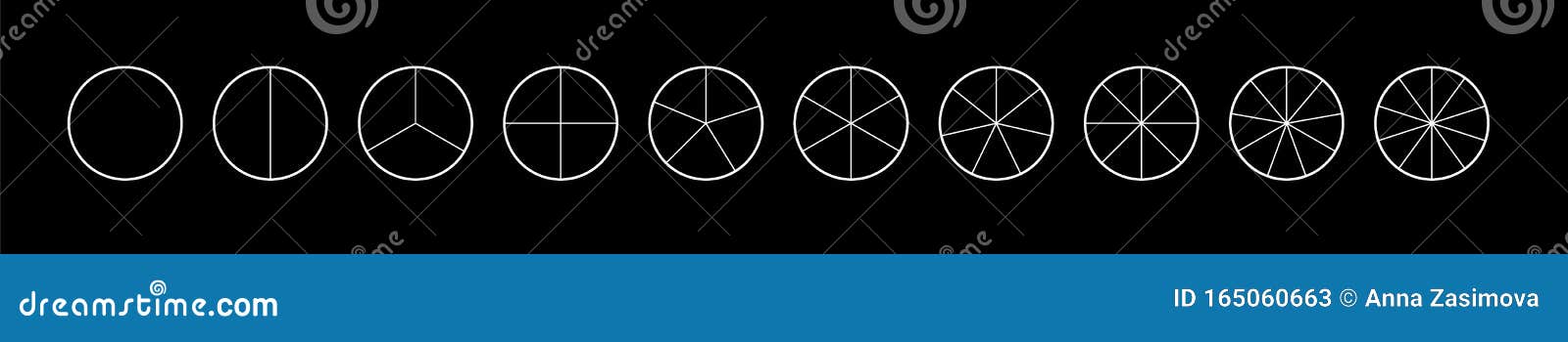 Circle 6 Segments Infographic Template. Can Be Used For Timelines ...