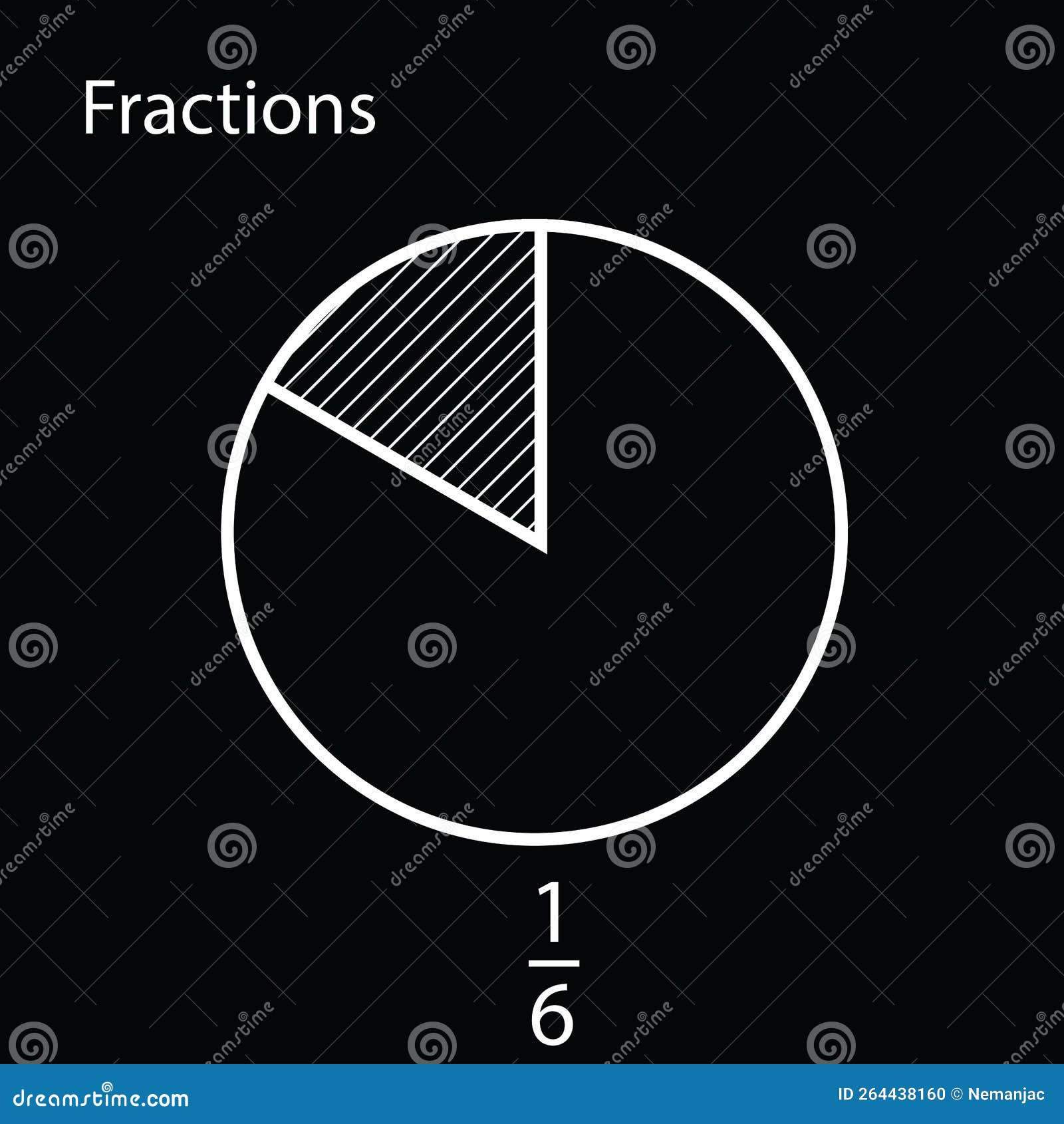 One Sixth Fraction