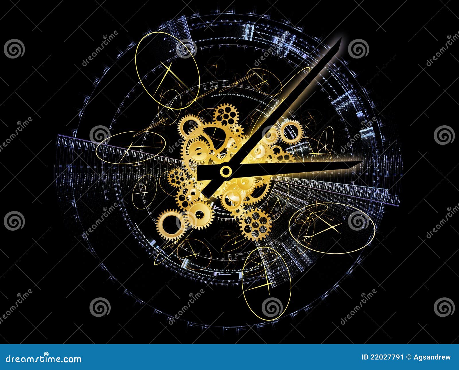 Fractions of Time stock illustration. Illustration of visual - 22027791