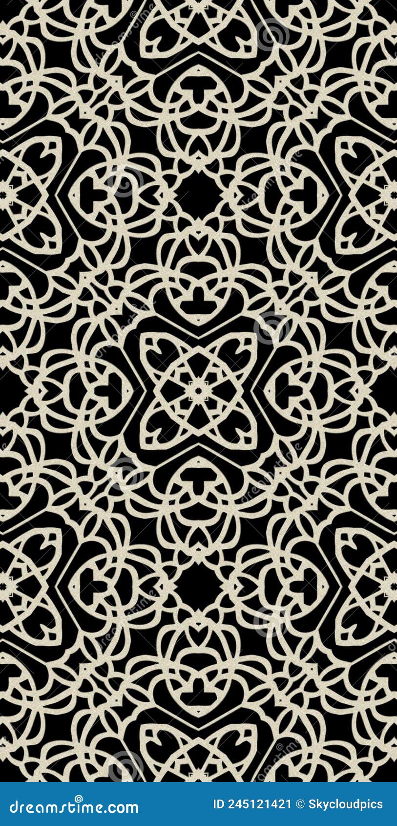 Fractodome Colorful Seamless Fractal Patterns Stock Illustration ...