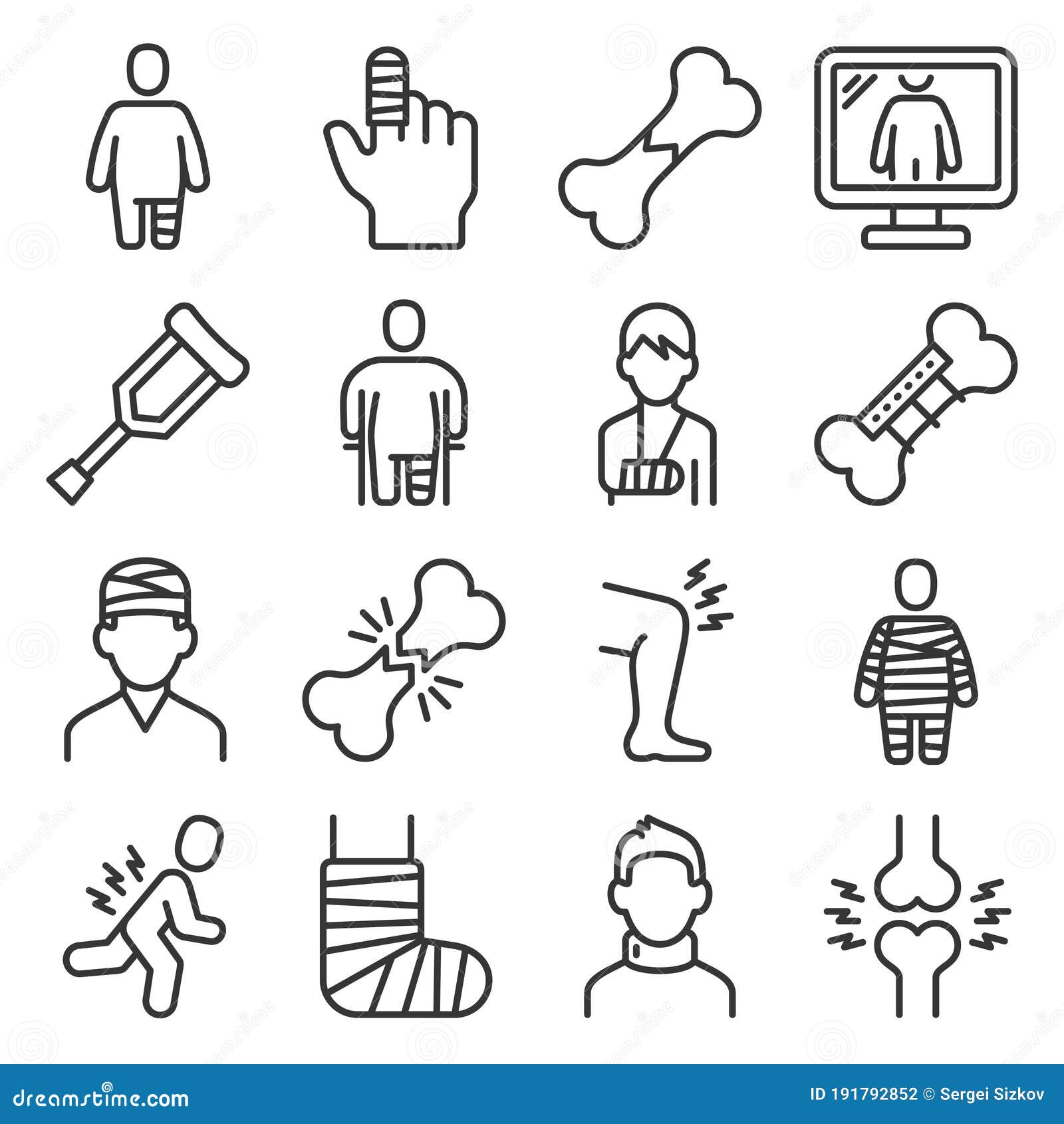 Fracture Bone Infographics Vector Illustration | CartoonDealer.com ...