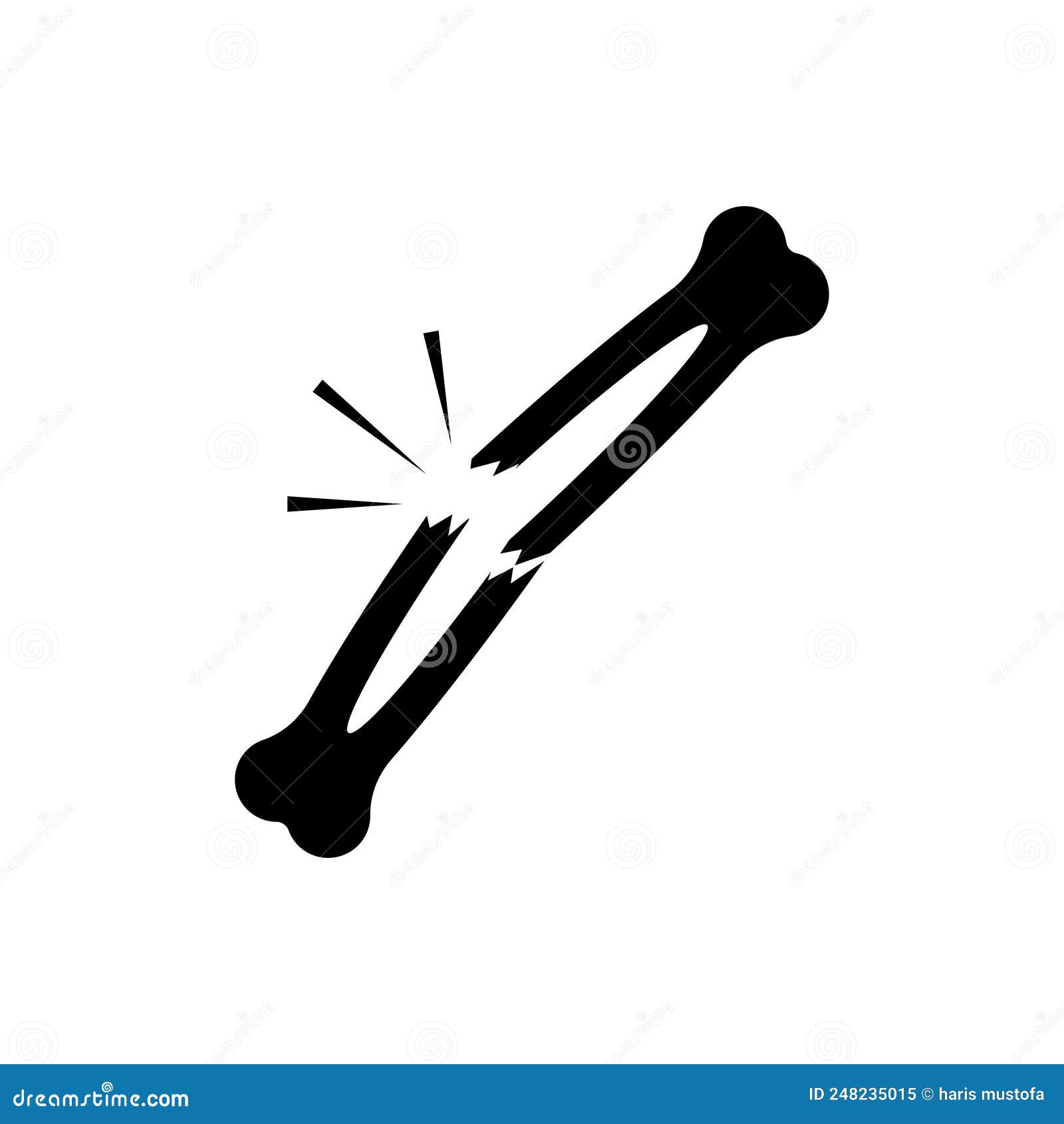 Fracture Icon Design Template Vector Illustration Stock Vector ...