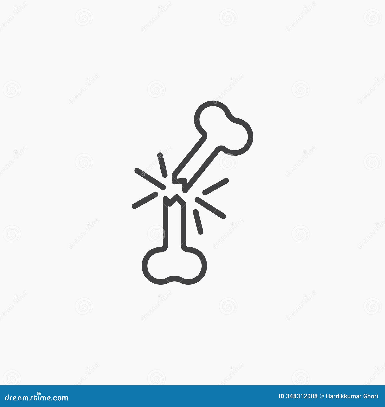 Fracture Icon Vector | CartoonDealer.com #348312008