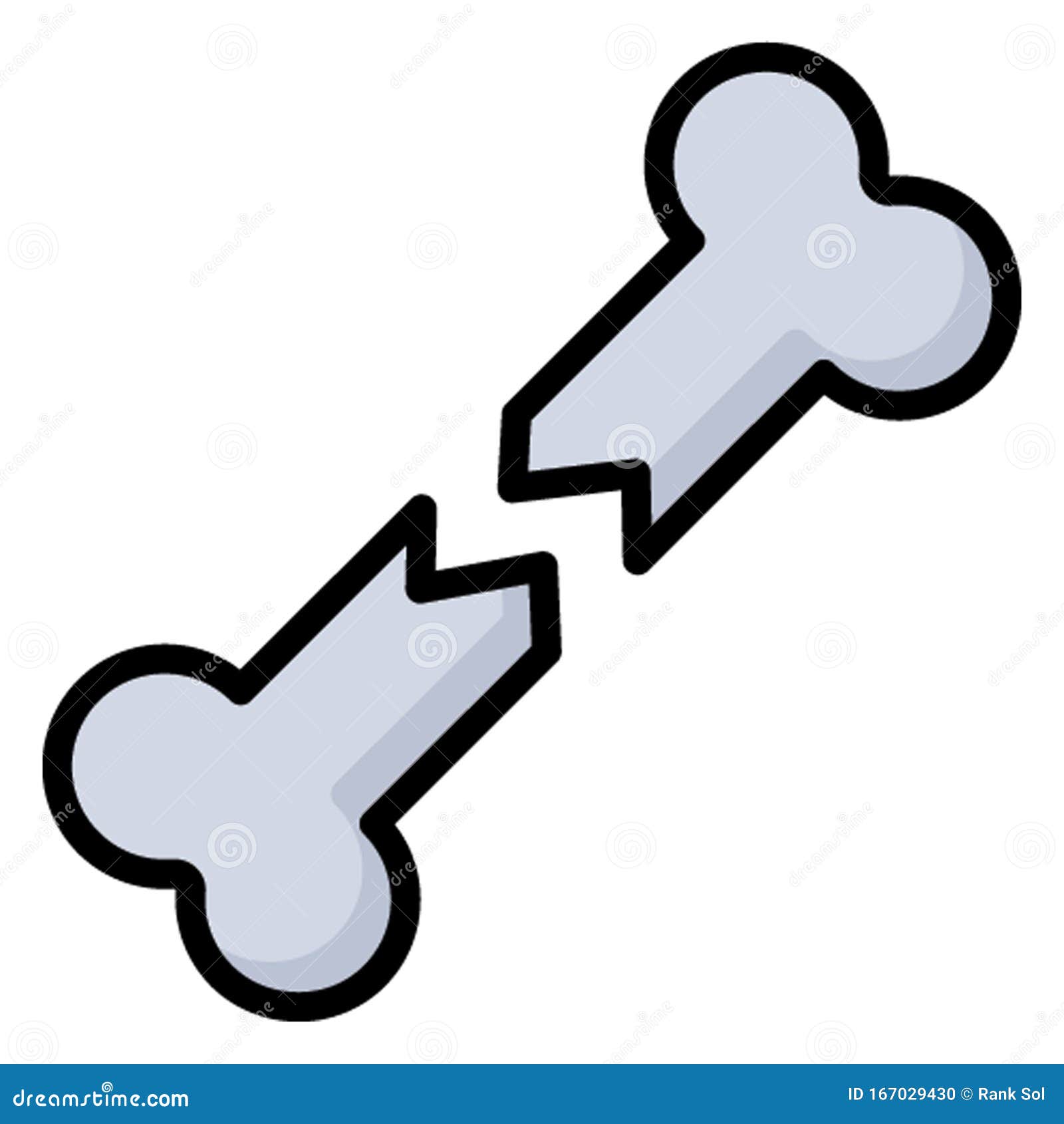 Fracture Isolated Vector Icon Which Can Be Easily Modified or Edit ...
