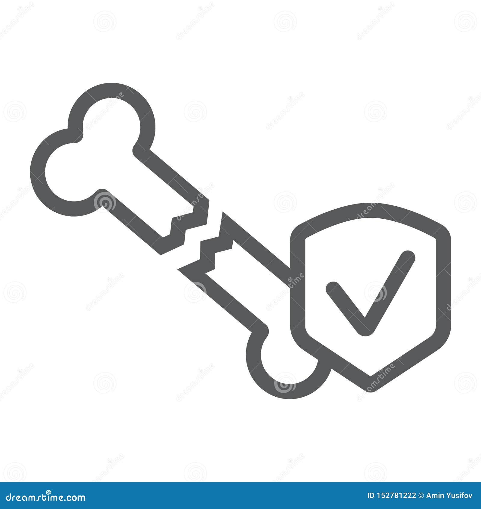 Fracture Linear Icon. Modern Outline Fracture Logo Concept On Wh Vector ...