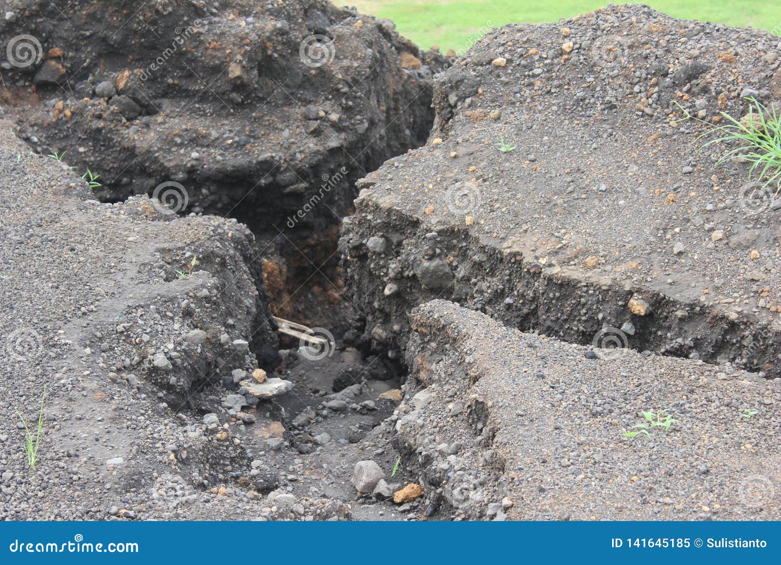 Fracture Texture of Soil Structure Stock Image - Image of clay ...