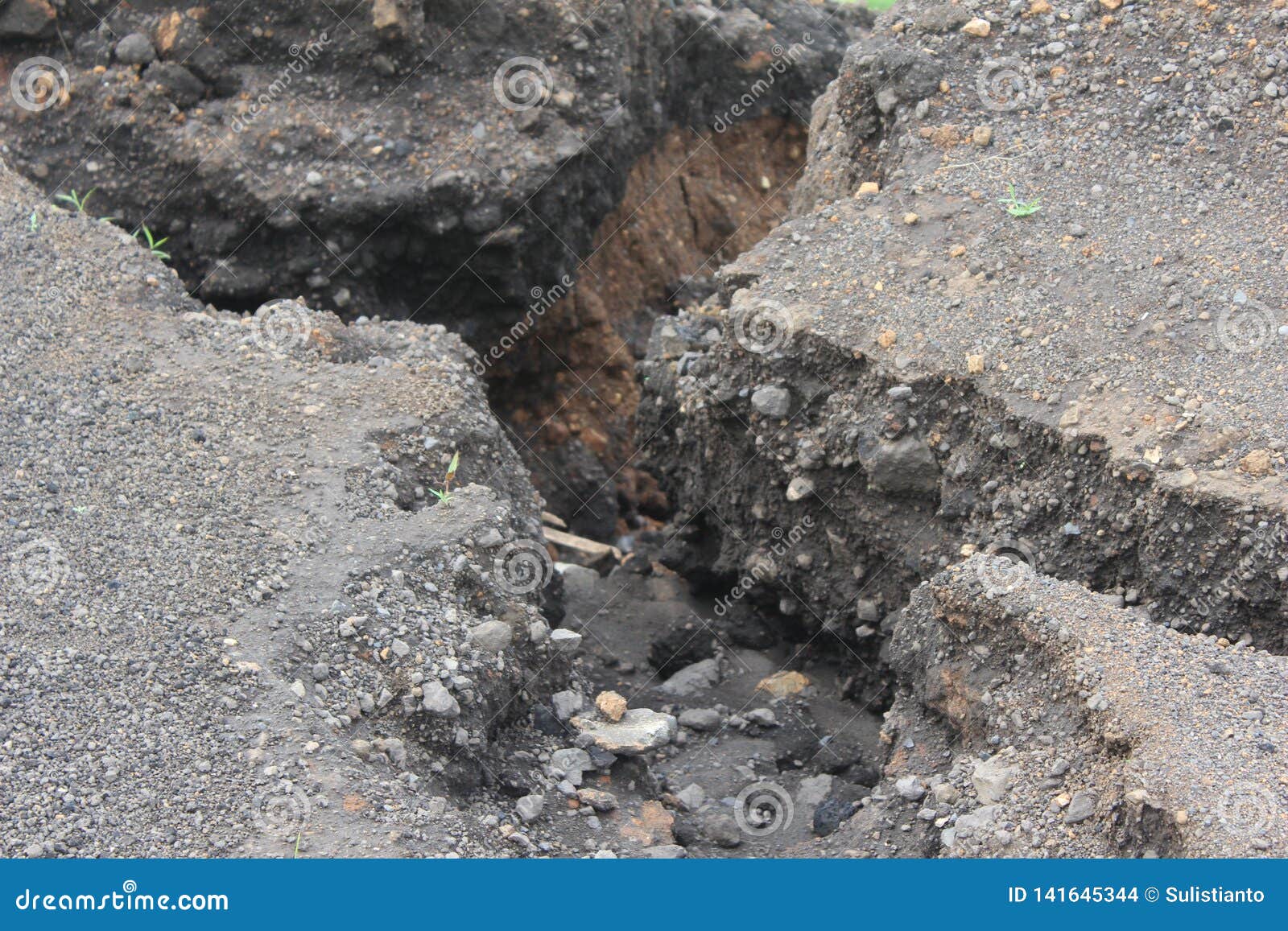 Fracture Texture of Soil Structure Stock Photo - Image of textured ...