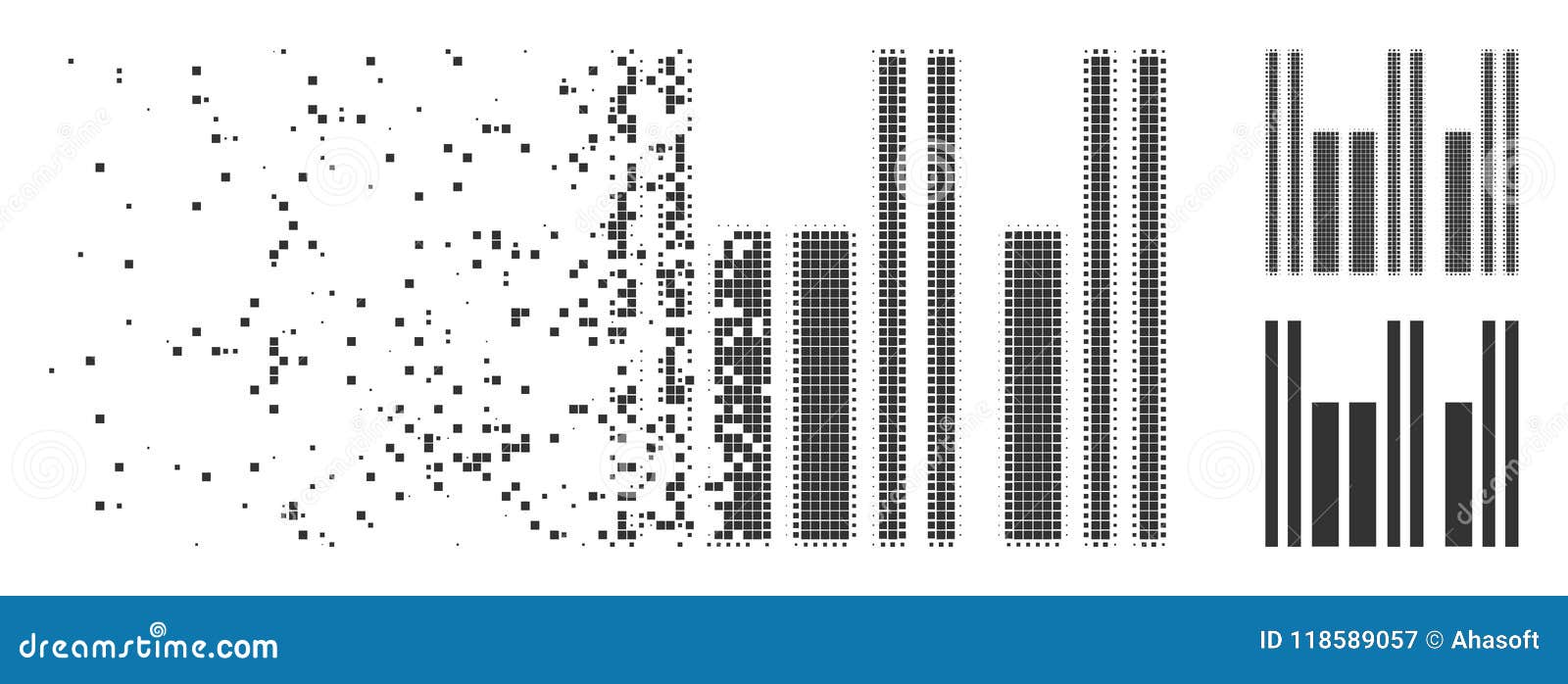 Fragmented Pixel Halftone Dotted Gauss Plot Icon Cartoon Vector ... Fragmented Pixel Halftone Dotted Gauss Plot Icon Cartoon Vector ...