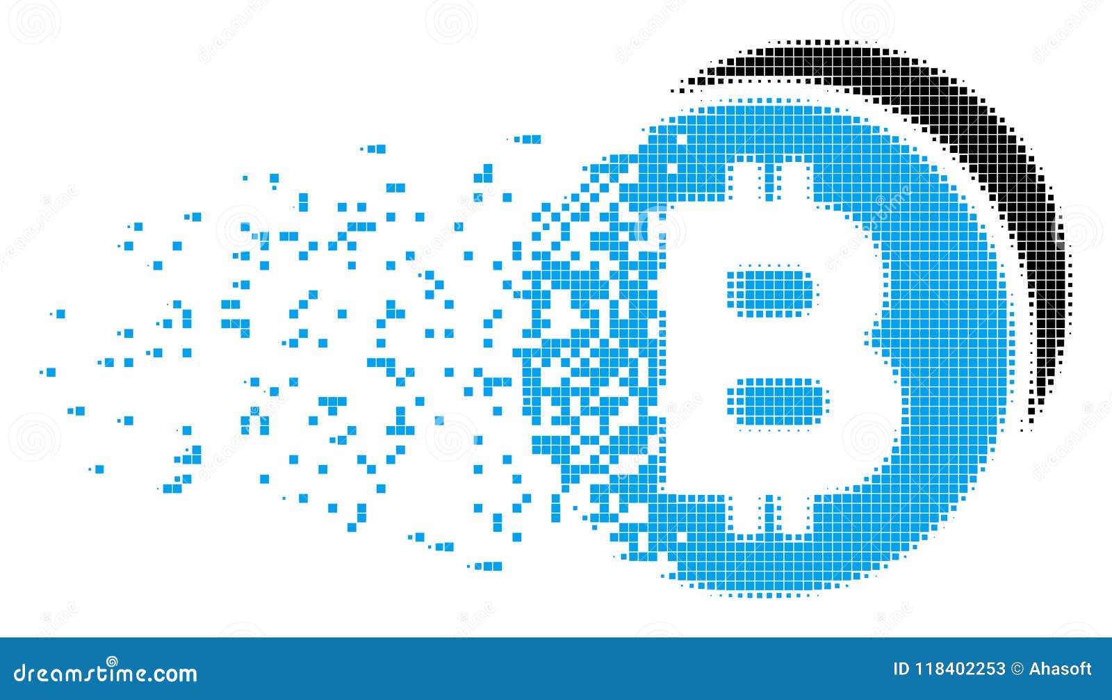 Bitcoin Coins Burst Pixel Icon Stock Vector - Illustration of ...