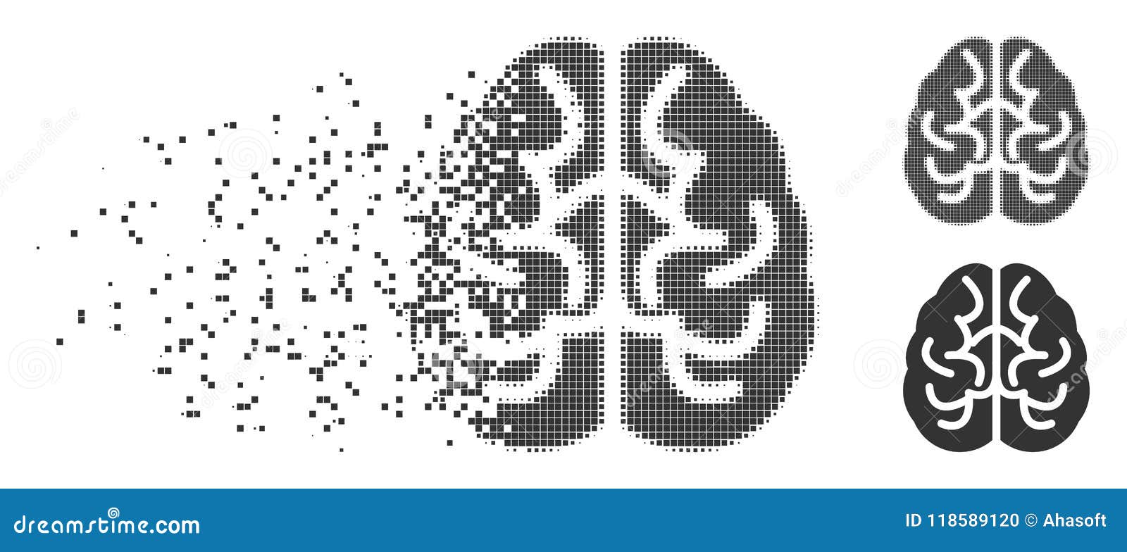 Brain Pixel Art 8 Bit. Brains Pixelated. Vector Illustration ...